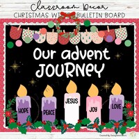 Advent Bulletin Board Set - Etsy