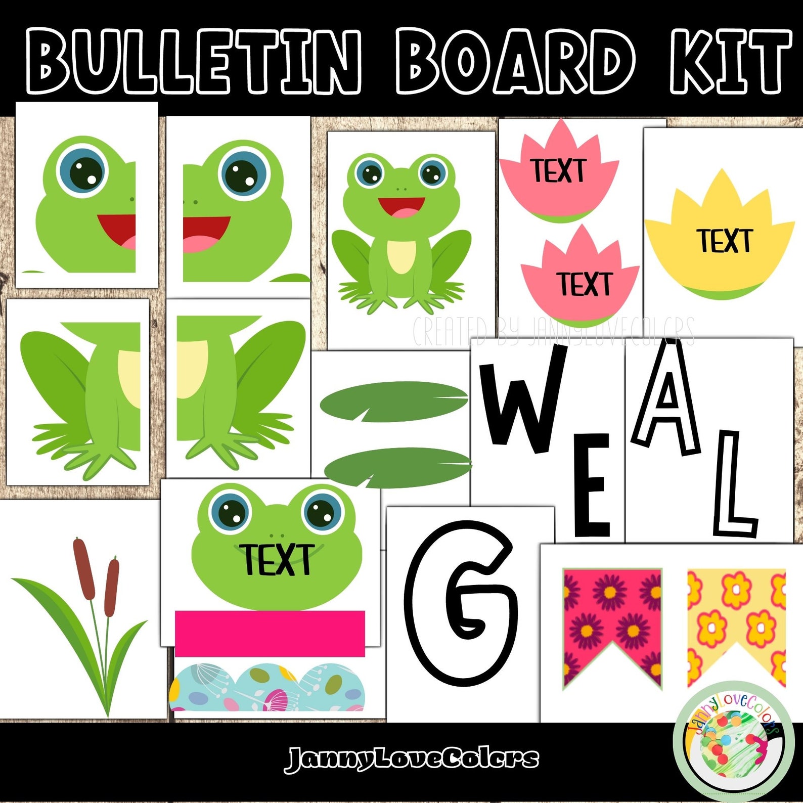 Frog Bulletin Board Ideas and Door Decor Christian Bulletin Board Kit ...