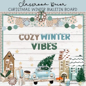 Cozy Winter Classroom Bulletin Board Decor (PDF) - Etsy