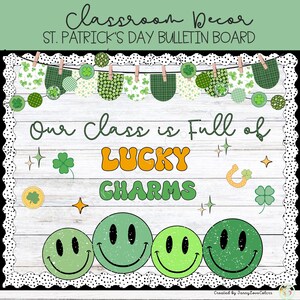 St. Patrick's Day Bulletin Board Shamrock Decor (digital Download) - Etsy