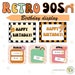 Retro 90s Theme Classroom Decor BUNDLE | Printable | Digital Download ...