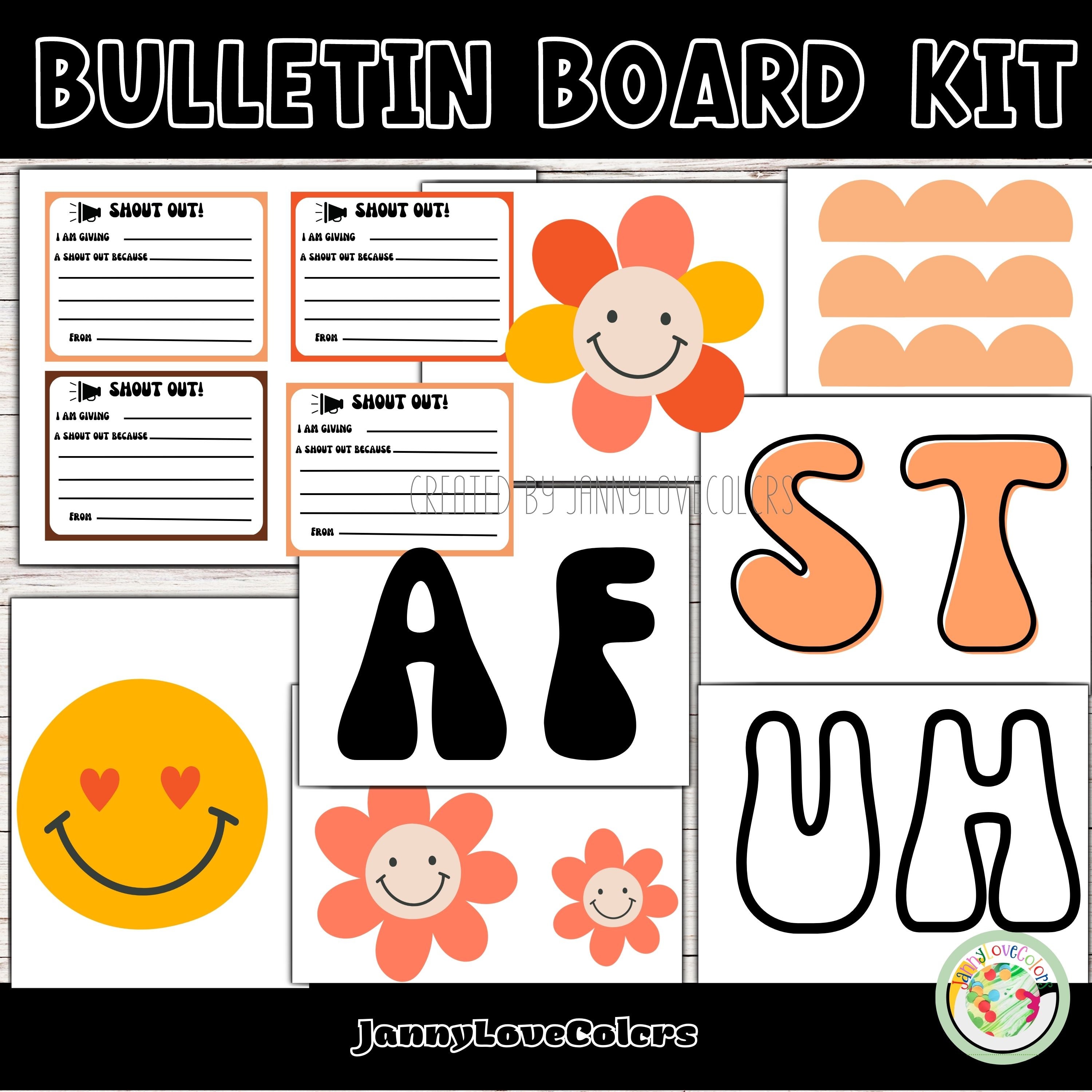 Staff Shout Outs Bulletin Board Letters Shout Out Cards Groovy ...