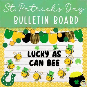St. Patrick's Day Bulletin Board and Door Decor | Luck Themed Bulletin ...