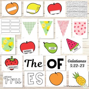 Fruit of the Spirit Bulletin Board Kit, Christian Bulletin Board Decor ...