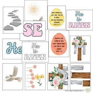 He is Risen Easter Bulletin Board Kit | Spring Door Decor | March/april ...