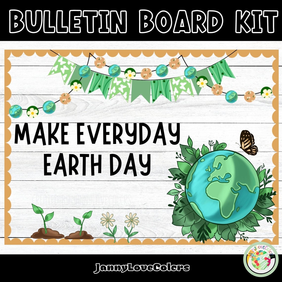 Earth Day World Bulletin Board Door Decor March April Spring - Etsy