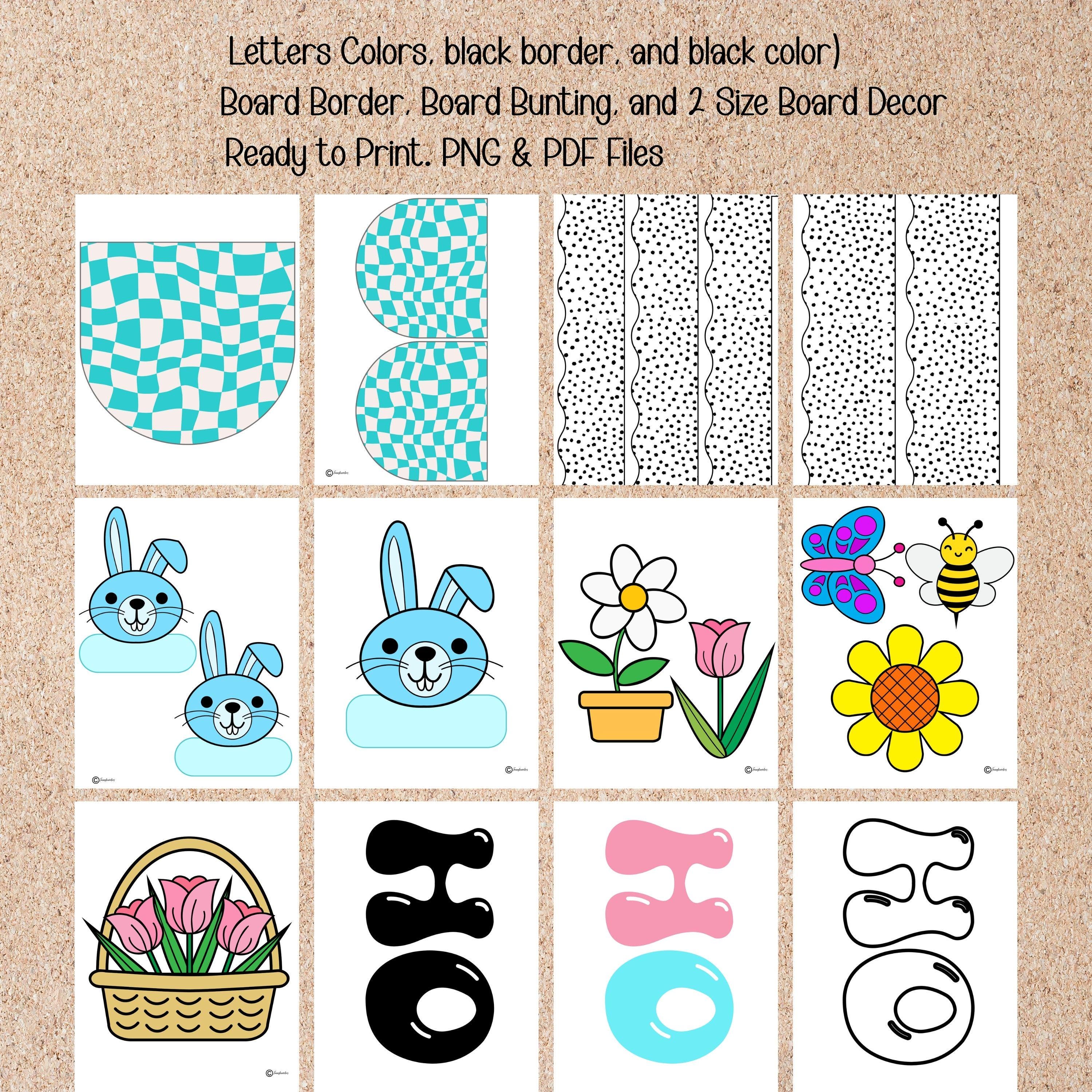 Spring Bulletin Board Kit | Hopping Into Spring Classroom Decor ...