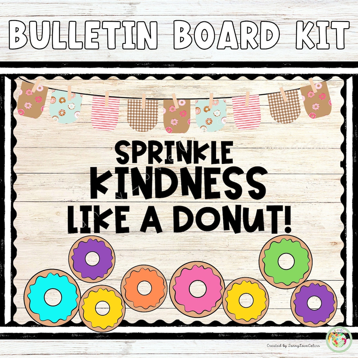 Donut Stress Printable Bulletin Board | Classroom Door Decor Kit - Etsy