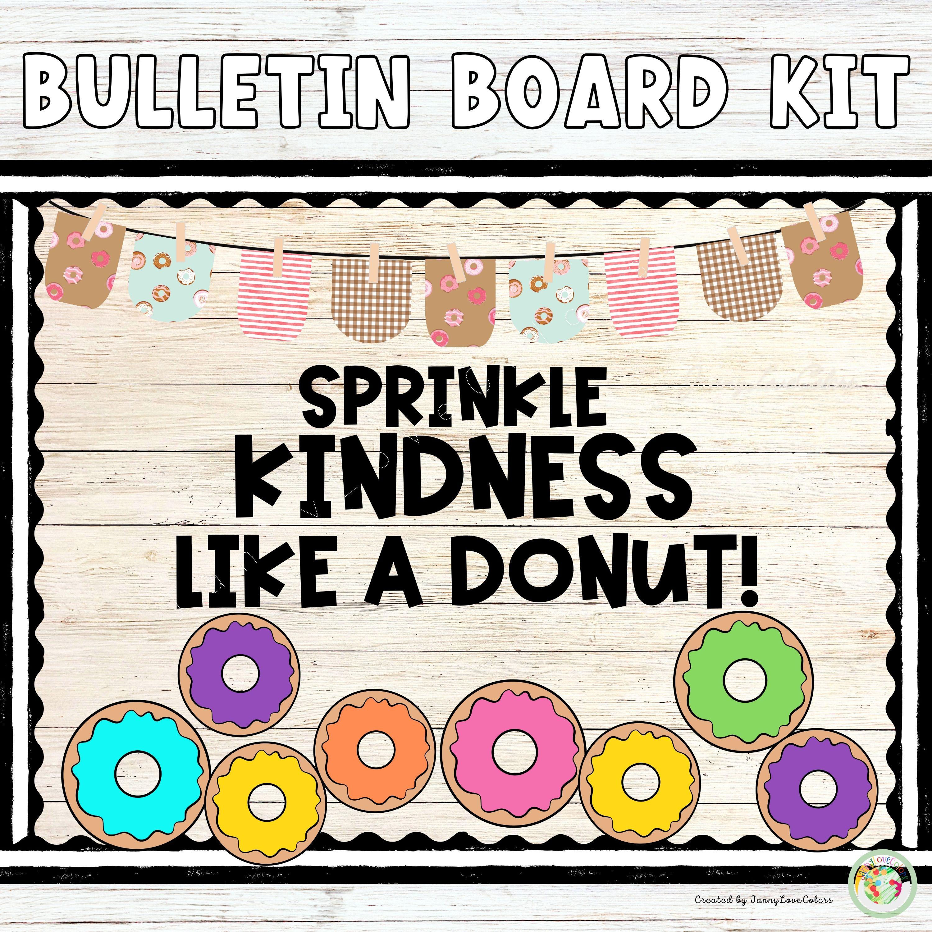 Donut Stress Printable Bulletin Board | Classroom Door Decor Kit - Etsy
