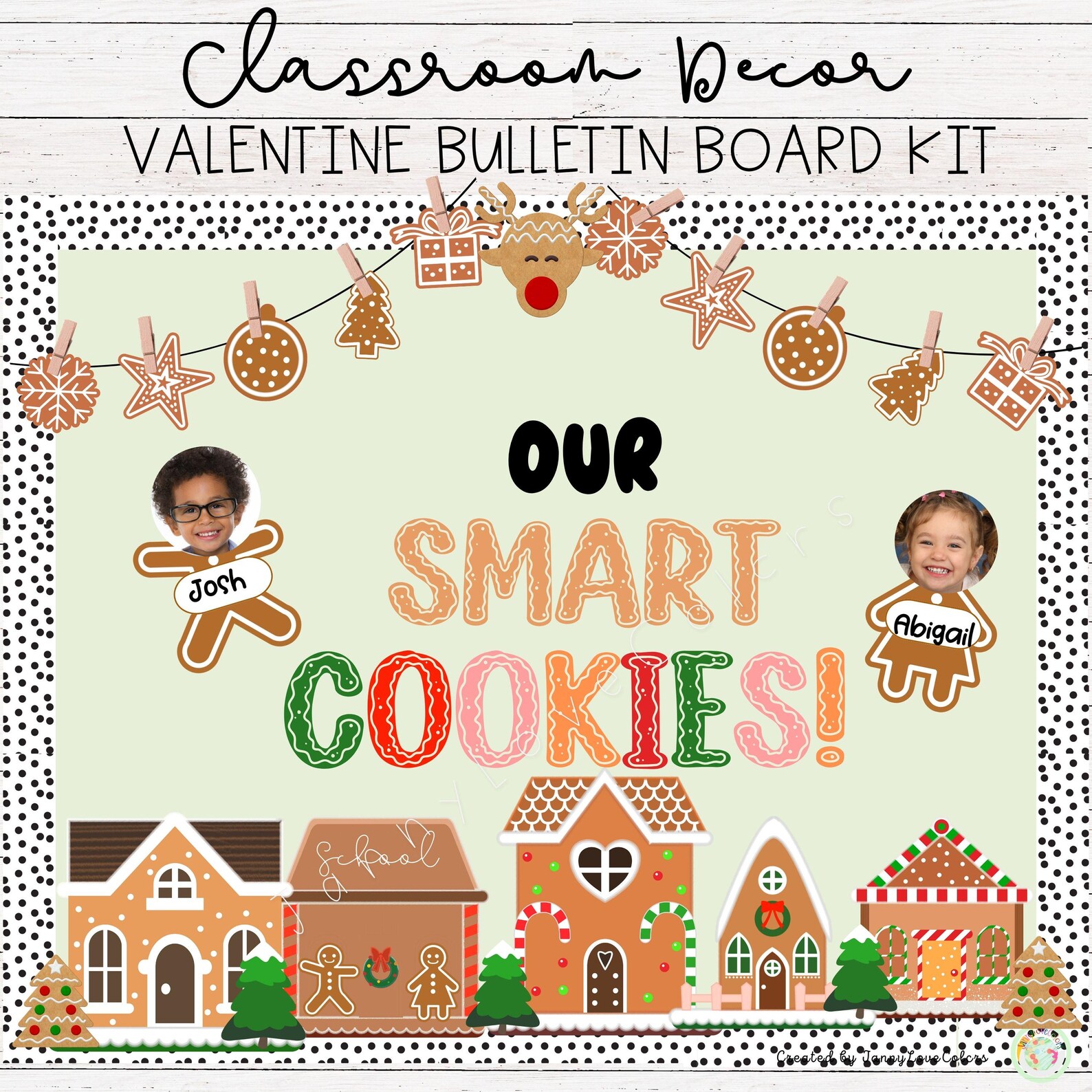 Christmas Bulletin Board Kit | Gingerbread | December Class Decor ...