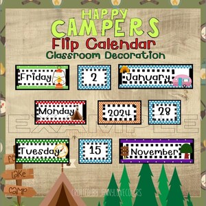 Happy Camper Classroom Decor Bundle: Bulletin Board Kit (PDF) - Etsy