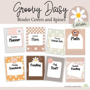 Daisy Classroom Decor Bundle: Groovy Retro Theme (printable, Editable ...
