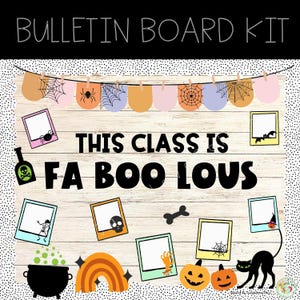 Fall Halloween Bulletin Board Decor: Classroom Door Decoration (digital ...