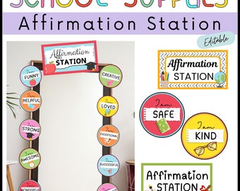 Classroom Decor, Positive Mirror Affirmations, School Supplies, Teacher ...