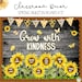 Spring Sunflower Classroom Bulletin Board Decor (printable, Editable ...