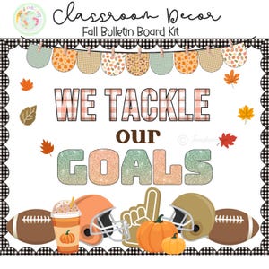 Fall Football Bulletin Board Kit: Autumn Classroom Decor (PDF ...