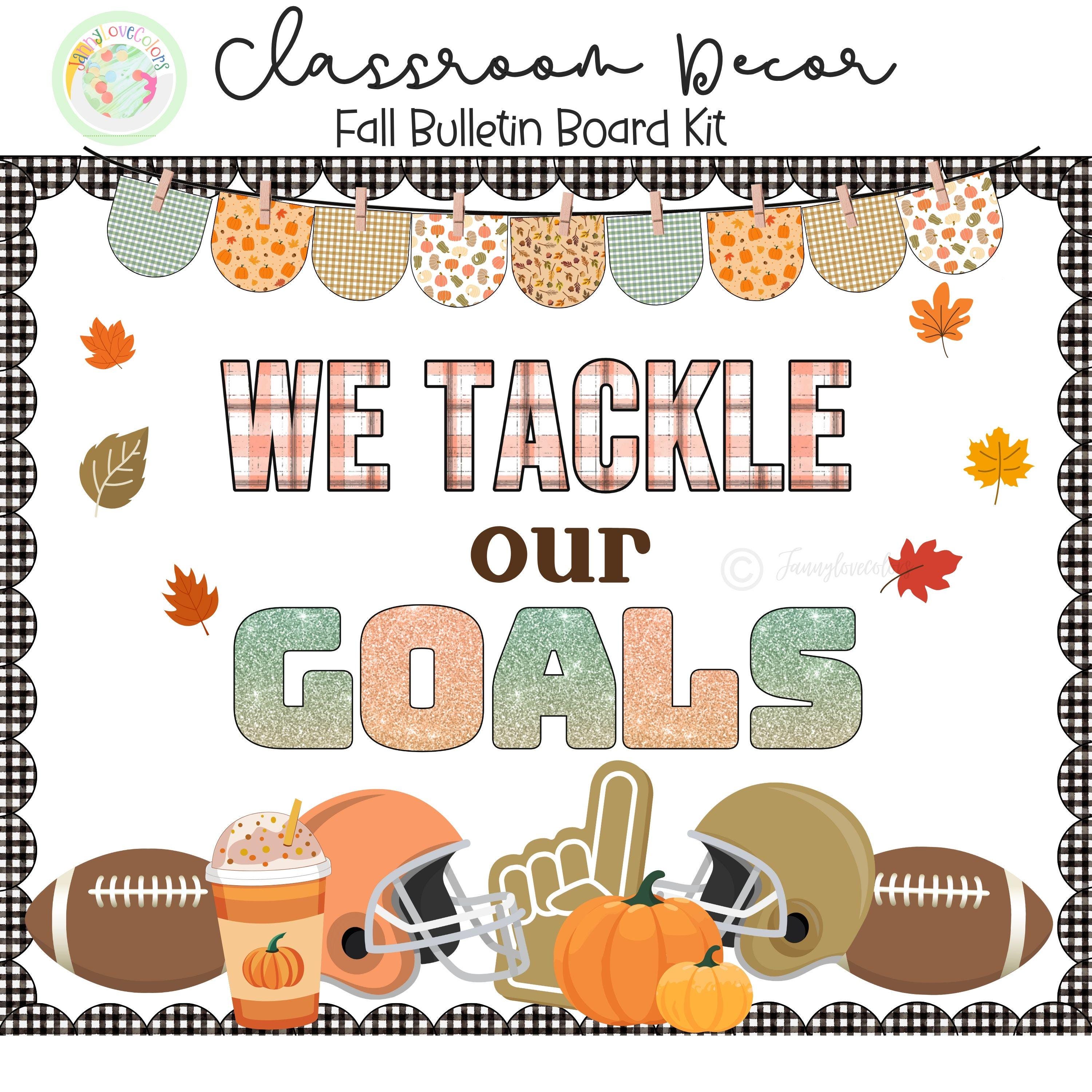 Fall Football Bulletin Board Kit: Autumn Classroom Decor (PDF ...