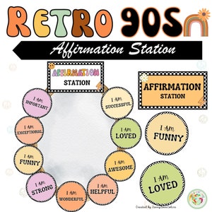 Retro 90s Theme Classroom Decor BUNDLE | Printable | Digital Download ...