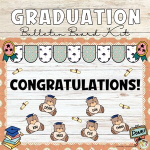 Graduation Bulletin Board Kit | Kindergarten Prek Preschool - Etsy