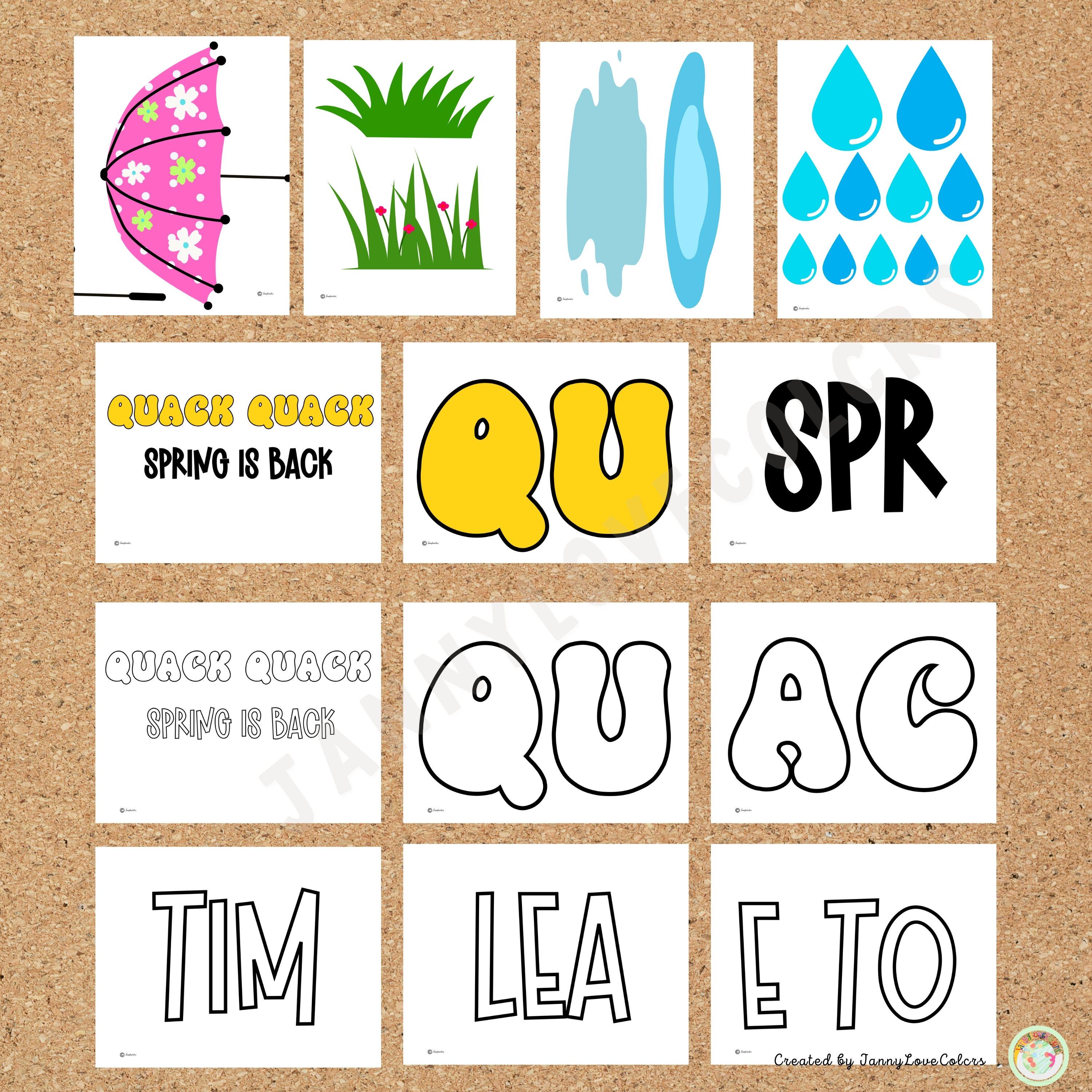 Duck Spring Bulletin Board Kit: Editable Classroom Decor (printable) - Etsy