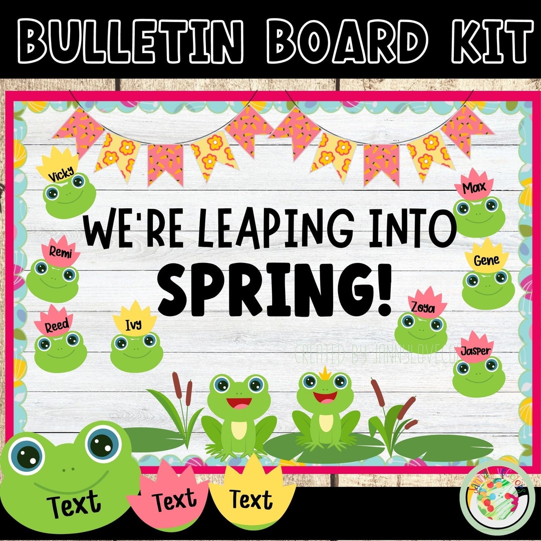 Frog Bulletin Board Ideas and Door Decor Christian Bulletin Board Kit ...