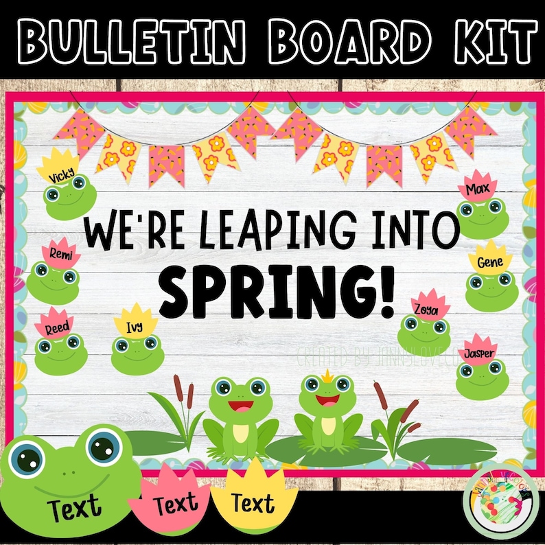 Frog Bulletin Board Ideas and Door Decor Christian Bulletin Board Kit ...
