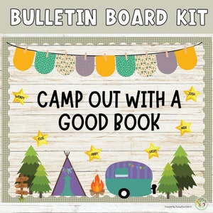 Camping Adventure Back to School Bulletin Board Kit | Summer Bulletin ...