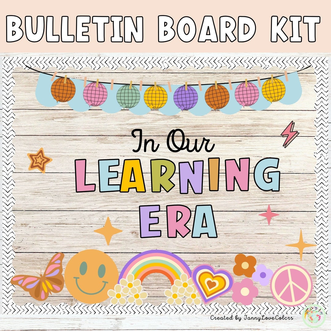 In Our Learning Era Grade Bulletin Board Kit Classroom Decor Door Decor ...
