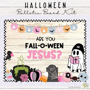 Christian Halloween Bulletin Board Kit Door Decor School Classroom ...