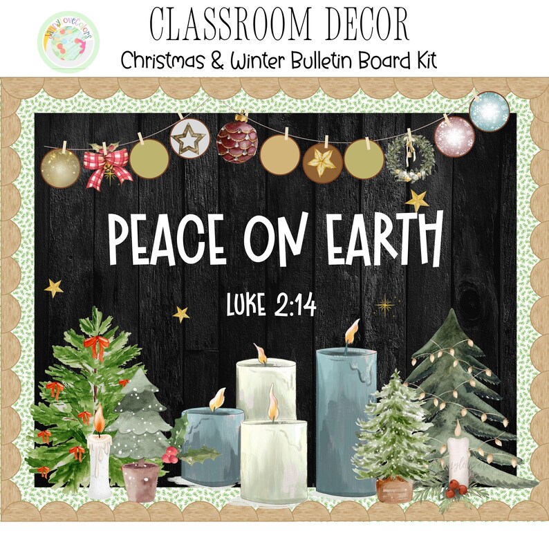 Christian Christmas Classroom Bulletin Board Kit (digital Download) - Etsy