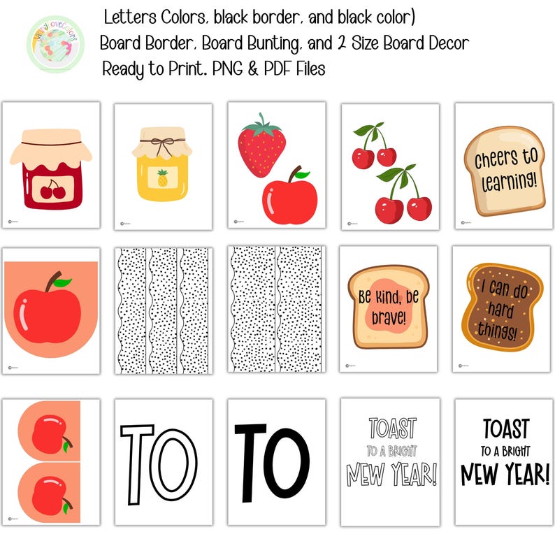 New Year Classroom Bulletin Board | Toast Theme Growth Mindset ...