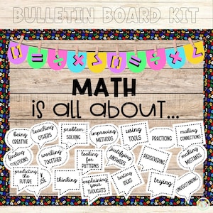 Back to School Math Bulletin Board or Door Classroom Decor Editable - Etsy