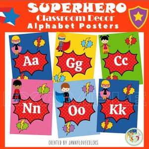 Superhero Classroom Decor Bundle: Editable Back to School Theme - Etsy