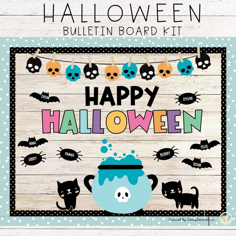 Halloween Bulletin Board Kit: Classroom Door Decor (digital Download ...