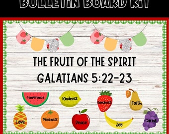 Fruit of the Spirit Bulletin Board Christian Classroom Decoration - Etsy