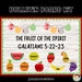 Fruit of the Spirit Christian Church Bulletin Board Kit-summer Bible ...