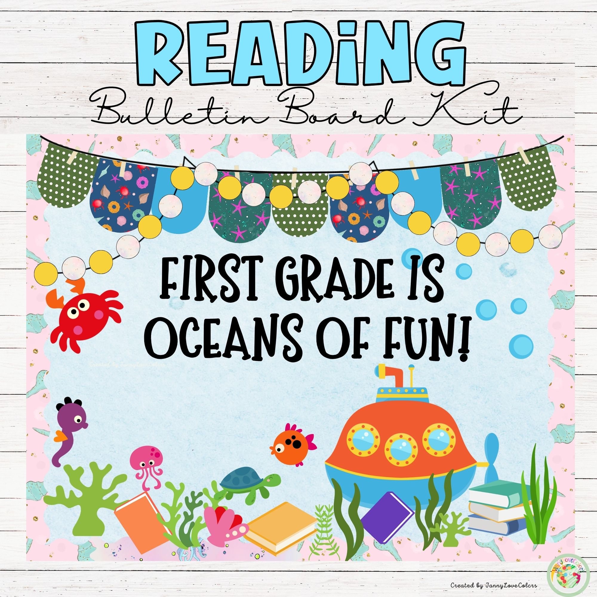 Reading Bulletin Board Spring Summer Library Boards Door Decor ...