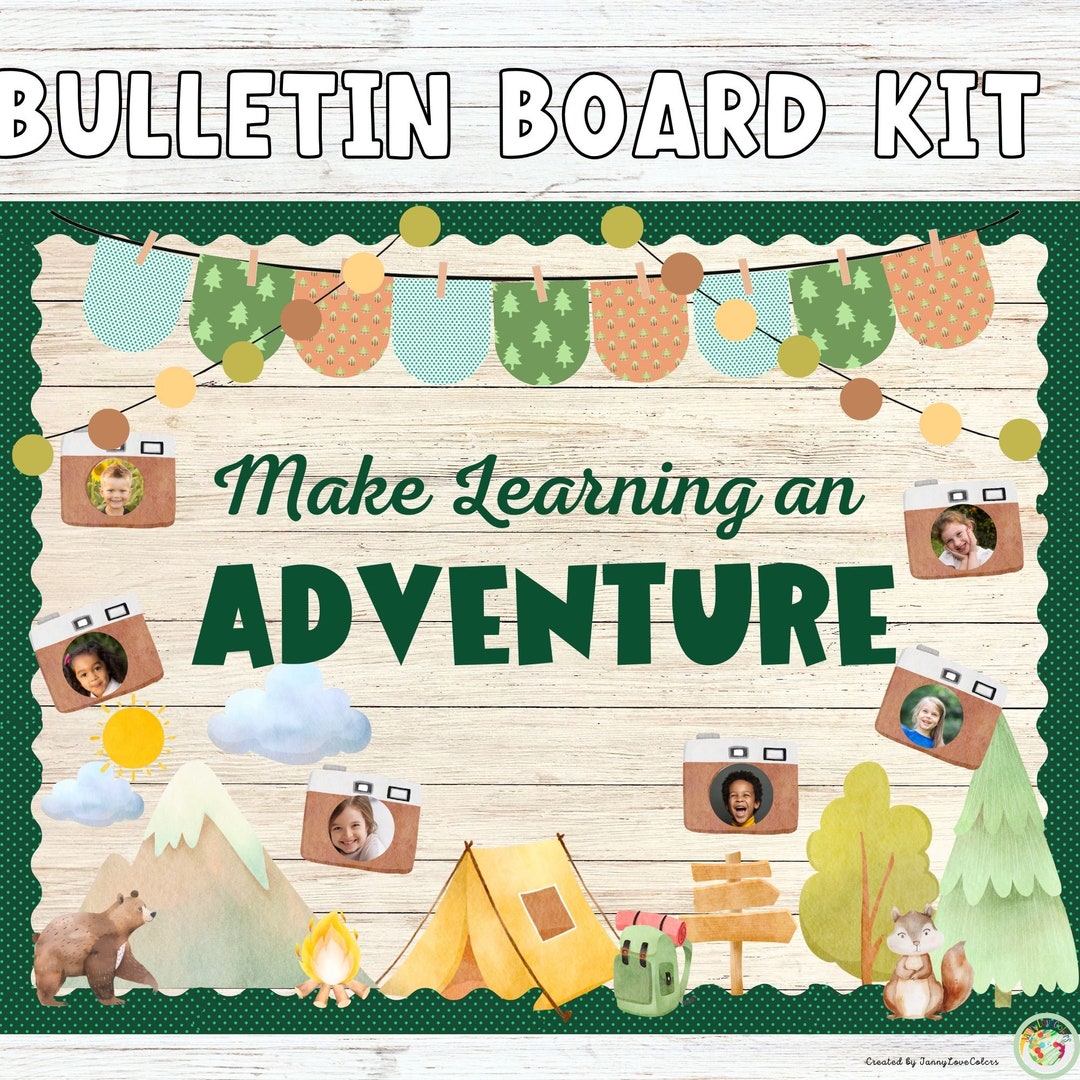 Adventure Classroom Bulletin Board Kit: Back to School Decor (digital ...
