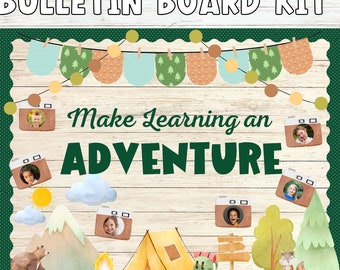 Floral Boho Bulletin Board Kit Back to School Bulletin Board Boho ...