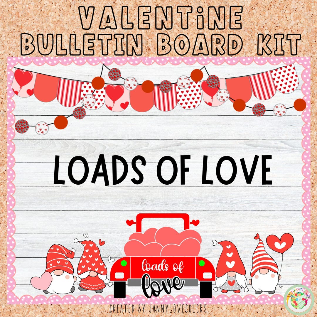 Valentine's Day Bulletin Board Kit: Classroom Decor (digital Download ...
