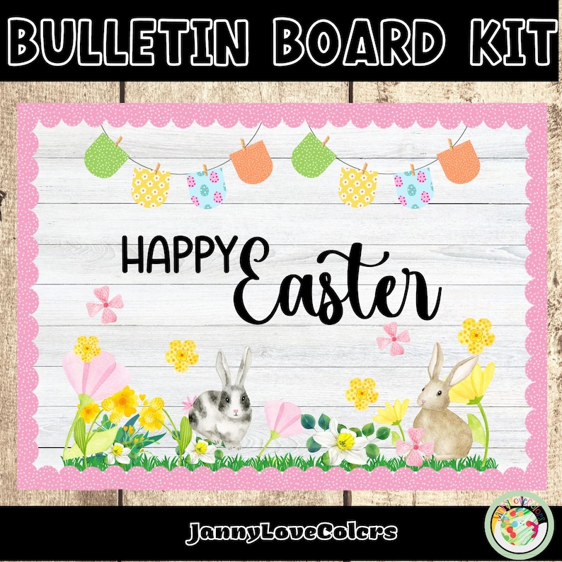 Hello Spring - April & May Bulletin Board or Door Decoration - Etsy