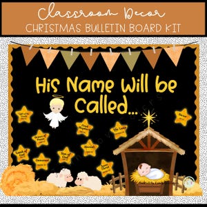 Christian Classroom Bulletin Board Set - Names of God - Christian ...