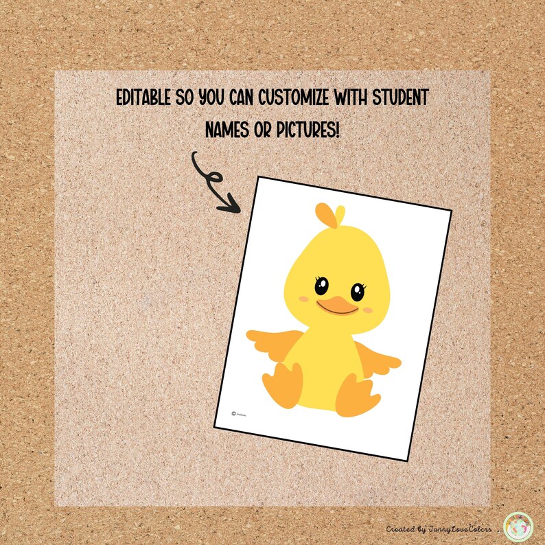 Duck Spring Bulletin Board Kit: Editable Classroom Decor (printable) - Etsy