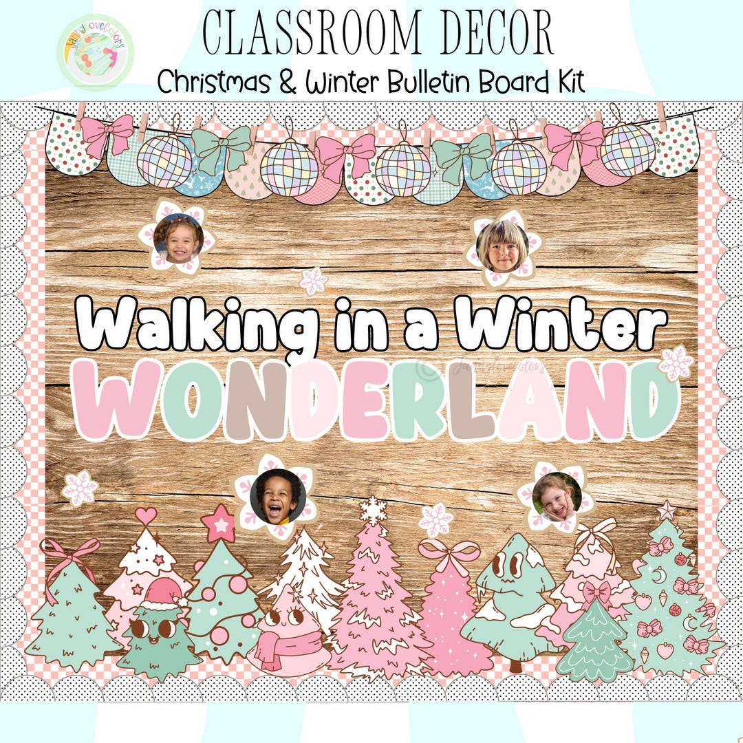 Winter Wonderland Bulletin Board Kit | Christmas Classroom Decor ...