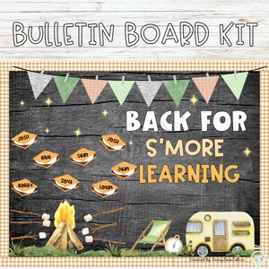Campfire S'mores Bulletin Board | Camping Board | Classroom Decor ...