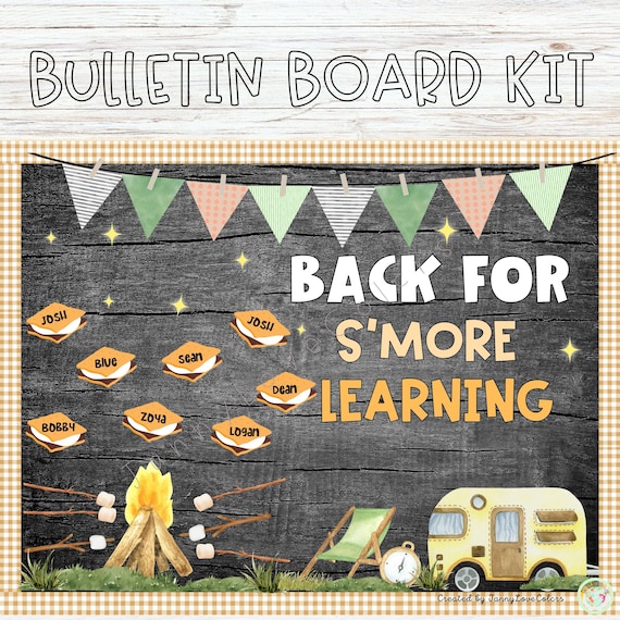 Camp Notice Board Best Summer Bulletin Board And Classroom Door DIY