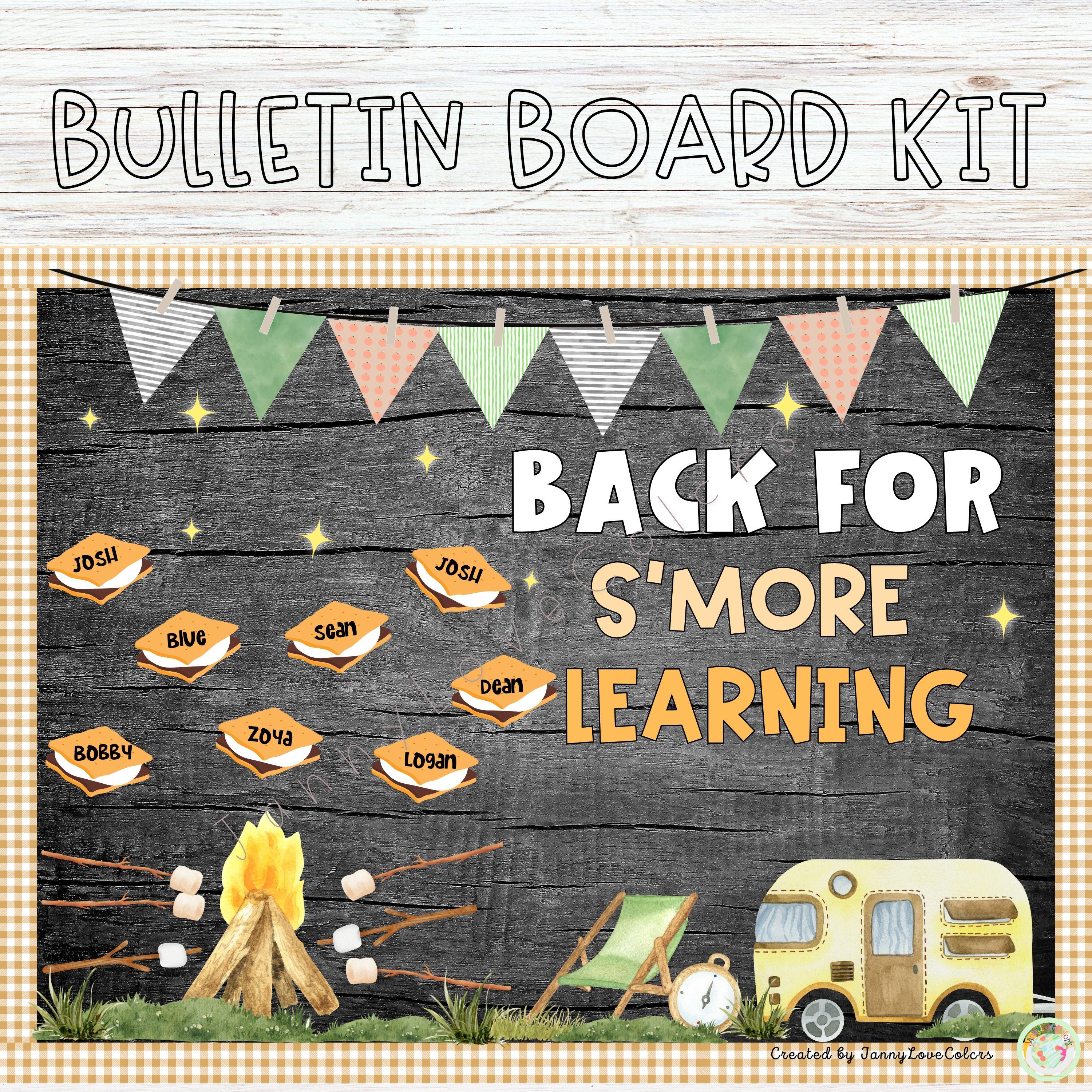 Campfire S'mores Bulletin Board Kit: Classroom Decor (digital Download ...