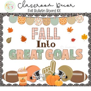 Fall Football Bulletin Board Kit: Autumn Classroom Decor (PDF ...
