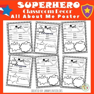 Superhero Classroom Decor Bundle: Editable Back to School Theme - Etsy