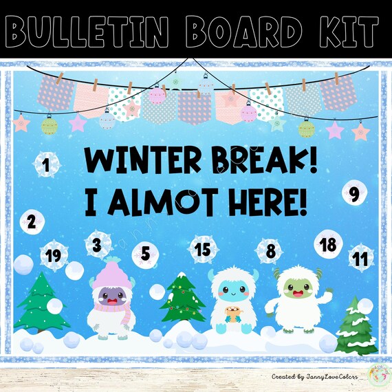 Winter Countdown Bulletin Boards Winter Bulletin Board The Creative